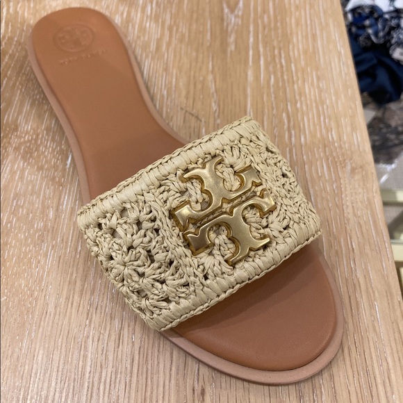 Tory Burch | Shoes | Tory Burch Everly Raffia Slide Sandal | Poshmark